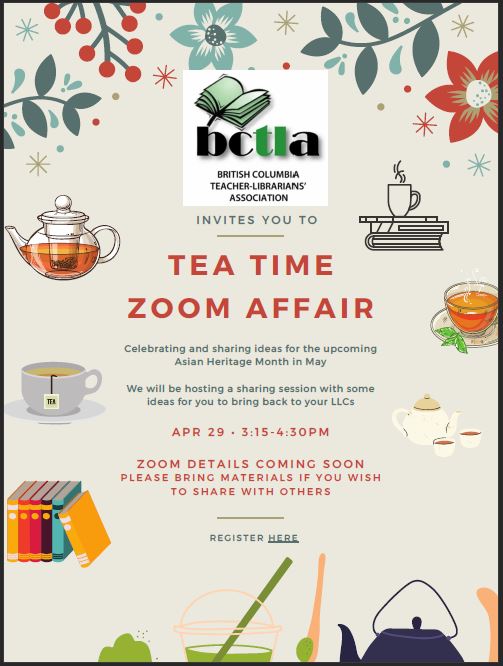 The BCTLA Invites You to Tea Time…. | BC Teacher-Librarians' Association